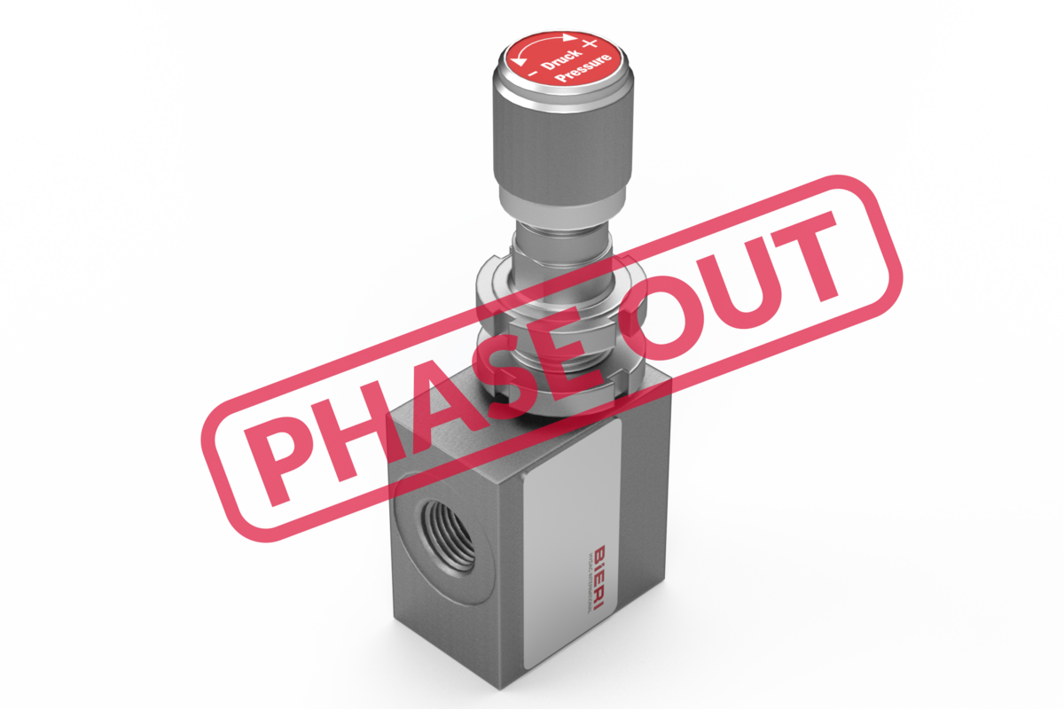 Pressure relief valves DV2 End of Life | Bieri